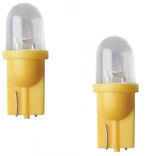 2 LED BULB 12V W5W 5W T10 W2.1x9.5D ORANGE MOTORCYCLE CAR TURN SIGNAL ...