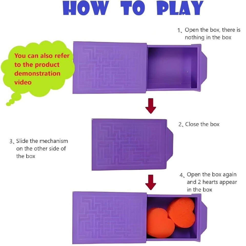 Trick Performance Magic Disappearing Box Magic Kits for Kids Teens ...