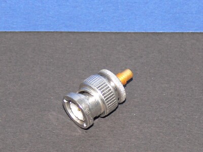 SUHNER BNC auf SMC Adapter vergoldet 50 Ohm BNC male auf SMC male | eBay.de