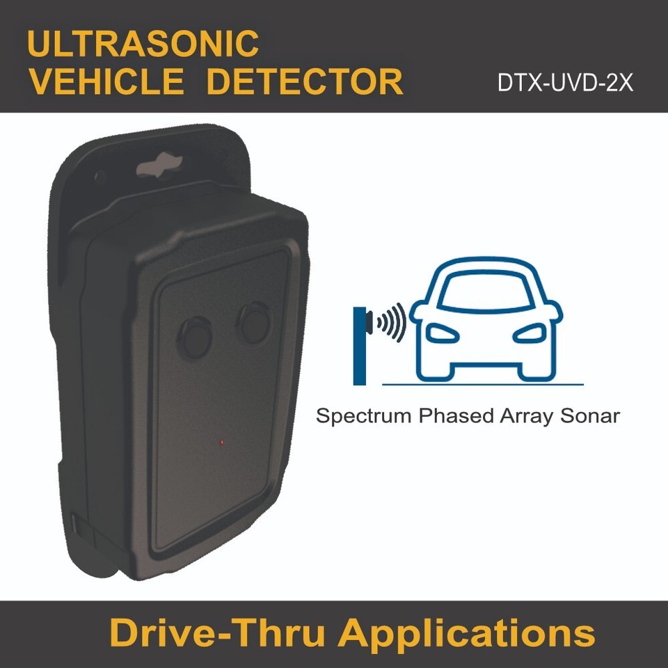 DRIVE THRU Ultrasonic Vehicle Detector Car Sensor Loop for Headset HME ...