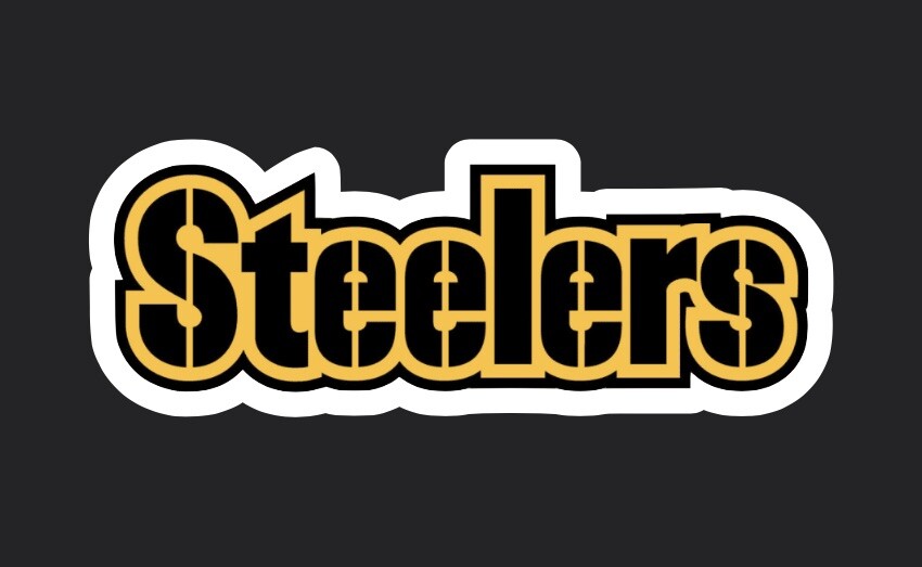 PITTSBURGH STEELERS Logo Sticker Bat Stickers Car NFL Football Decal | eBay