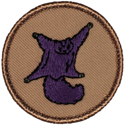 Purple Flying Squirrel Patrol Patch - 2" Round Embroidered Patch | eBay