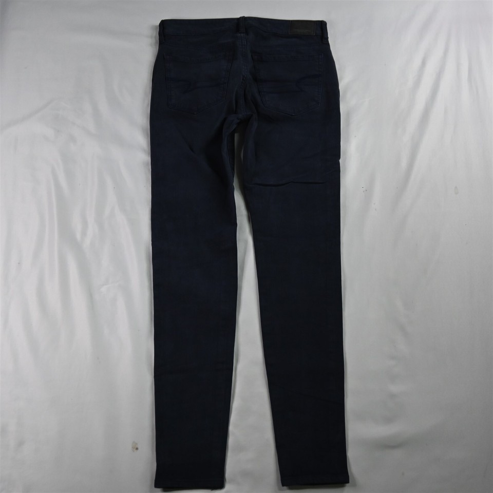 American Eagle 2 Hi-Rise Jegging Dark Blue Super Stretch Womens Denim ...