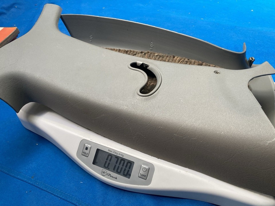 FORD EB 1993 FALCON WAGON PAIR GREY RH LH REAR SEAT BELT PILLAR TRIM EA ...