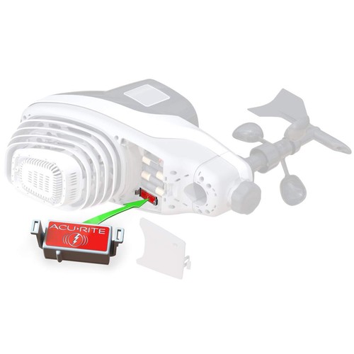 Red AcuRite Atlas Weather Station with Lightning Detector - Outdoor ...