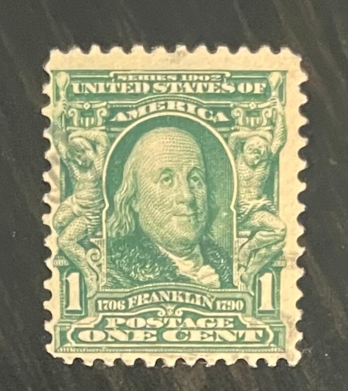 1902 FRANKLIN US 1 CENT STAMP SCOTT #300 | eBay