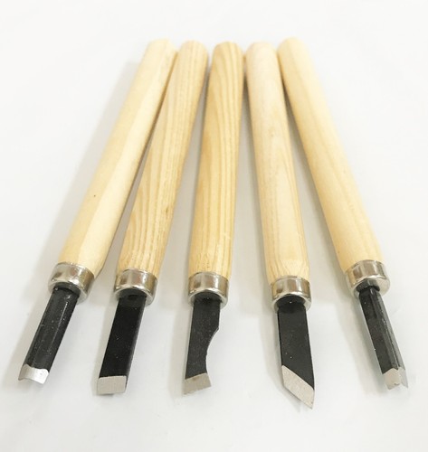 5pc Mini Wood Carving Woodworking Tool Set Size L - 5.1" / 12.95cm ...