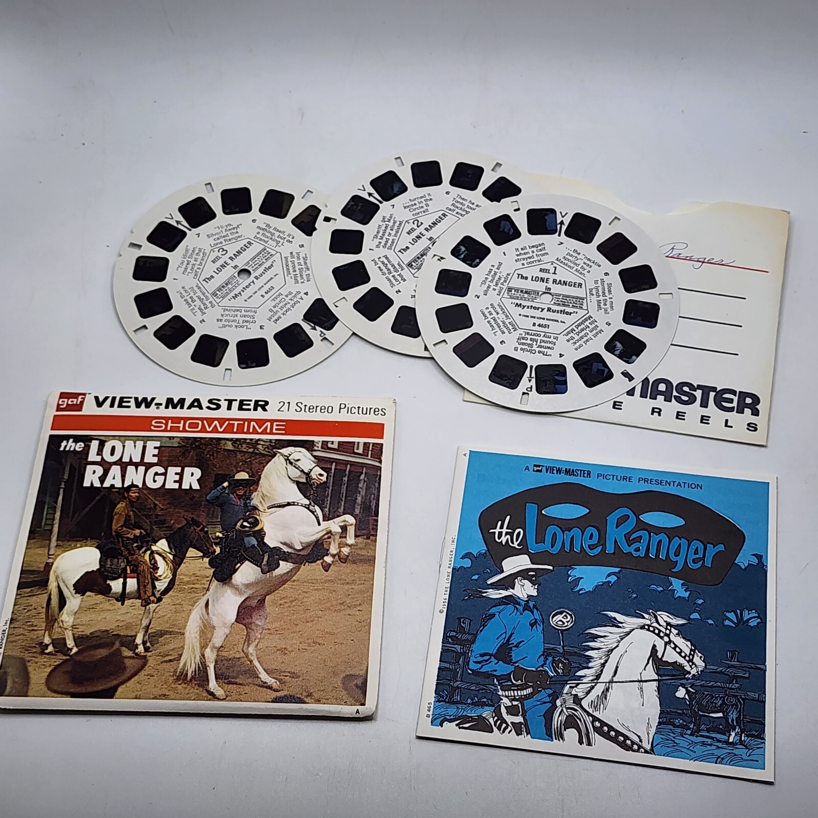 View-Master Lone Ranger Mystery Rustler 3 reel packet/booklet B-465 | eBay