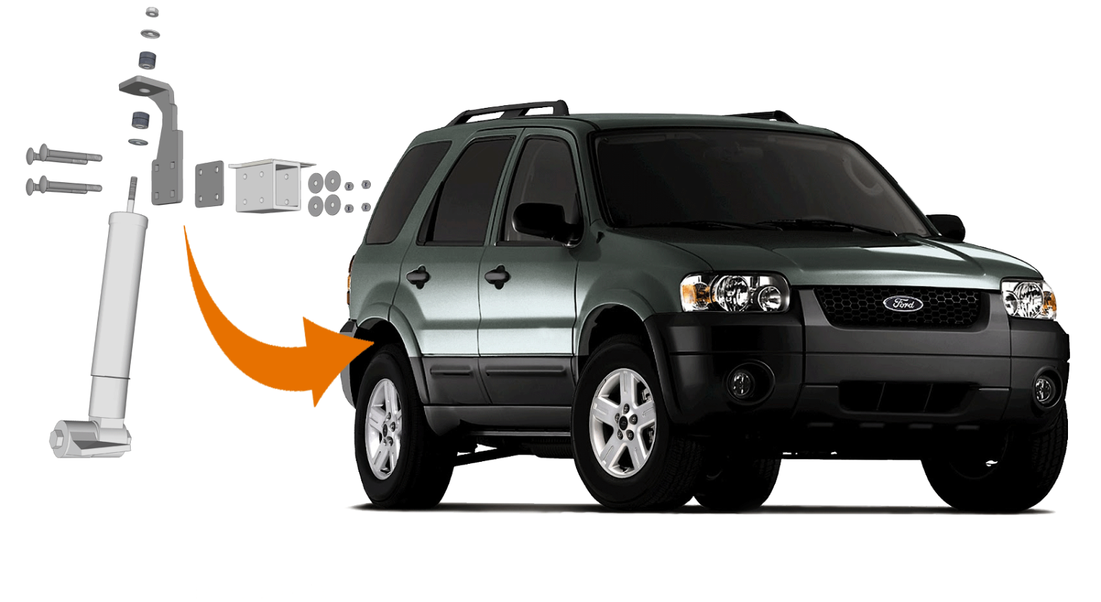 BSS Rear Passenger Shock Mount Reinforcement Bracket Kit 627987298352 bss-rear-passenger-shock-mount-reinforcement-bracket-kit-627987298352