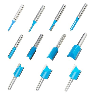 1/4" Shank Straight Flute Carbide Tipped TCT Router Cutter Bit - Every ...