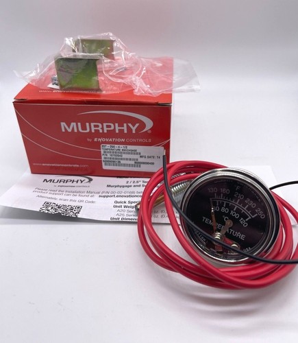 4FT MURPHY 20T-250-4-1/2 10702042 250 DEGREE TEMPERATURE GAUGE | eBay