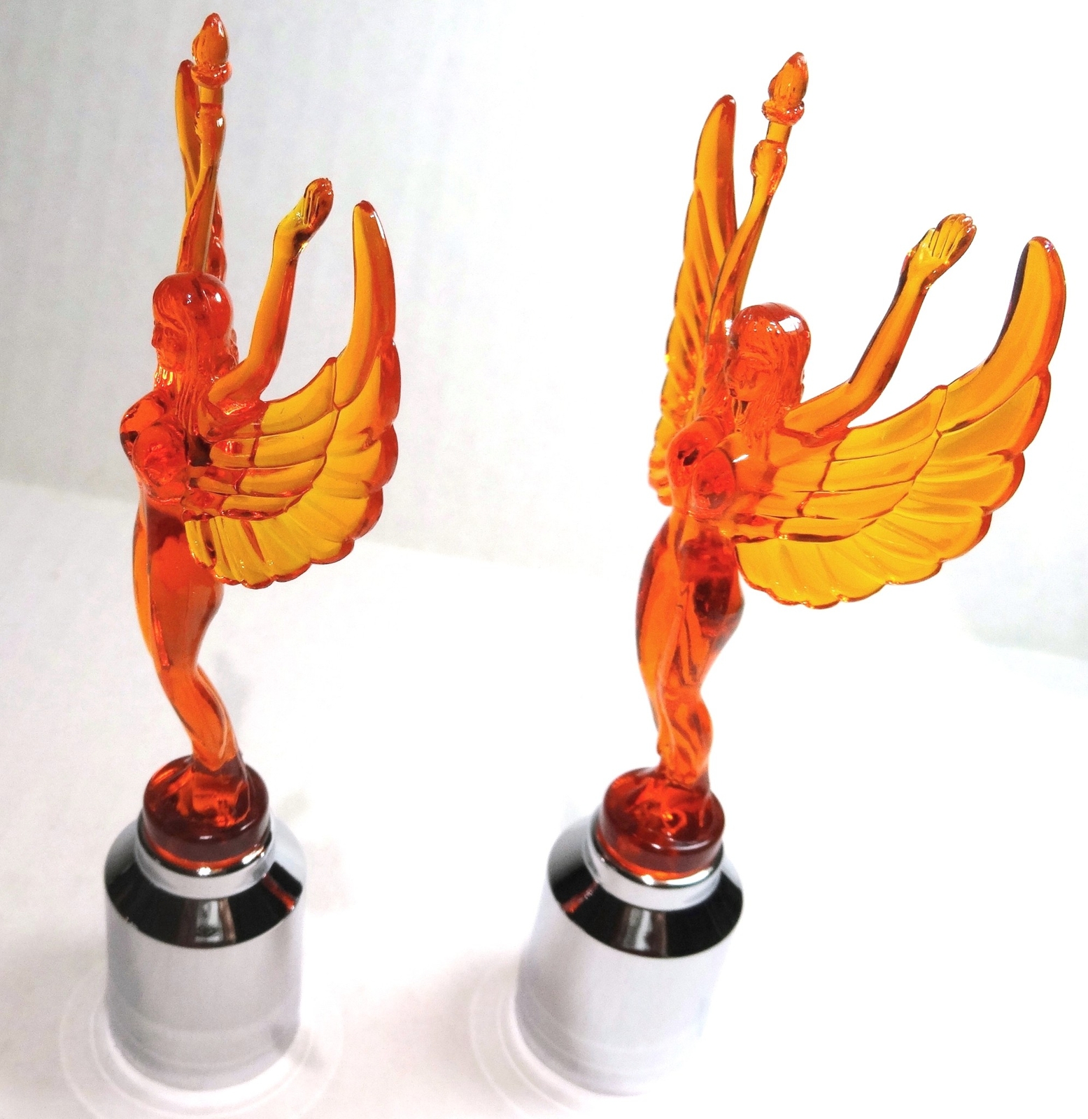 bumper guide tops(2) flying goddess for 1" Freightliner Kenworth ...