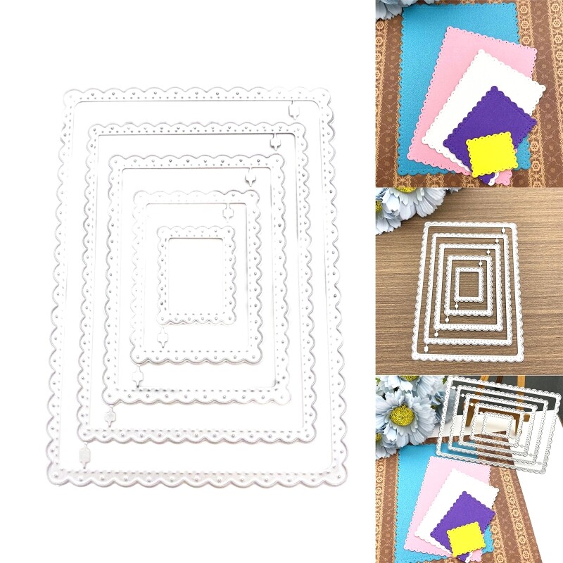 Rectangular Cutting Dies Lace DIY Craft Dies Teacher Students Teachingg ...