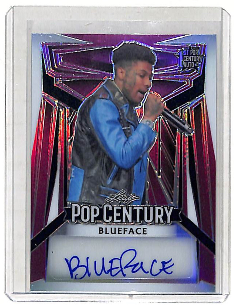 2023 Leaf Pop Century Blueface 1/10 Pink Auto Autograph Card Rapper | eBay
