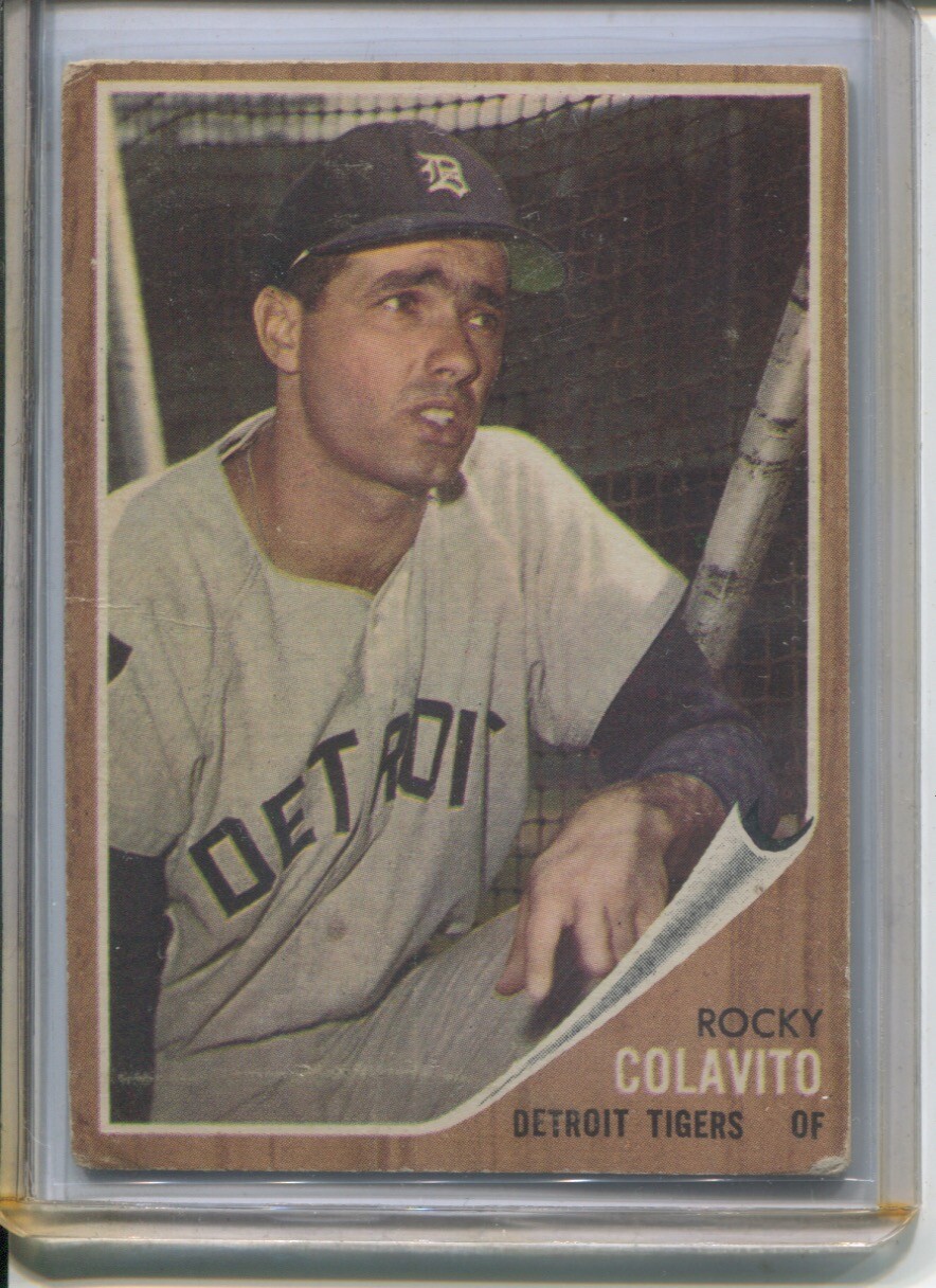 1962 TOPPS ROCKY COLAVITO CARD #20 TIGERS | eBay