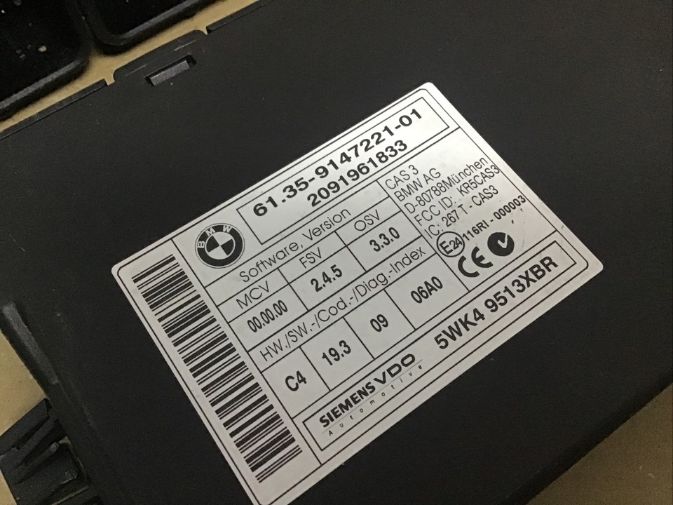 MINI COOPER R55 R56 N12 1.6 MANUAL ECU KIT SET DME 7589971 + CAS3 + KEY ...