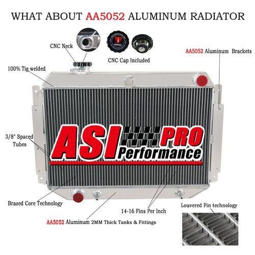 4-ROW Aluminum Radiator Fit 1971-1980 89 Holden HQ HJ HX HZ Kingswood ...