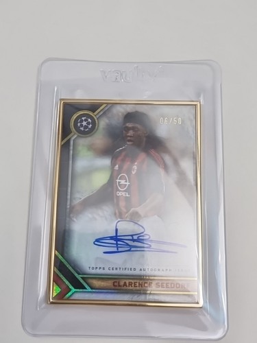 Clarence SEEDORF Gold Frame Autograph Case Hit / 50 AC MILAN Topps ...