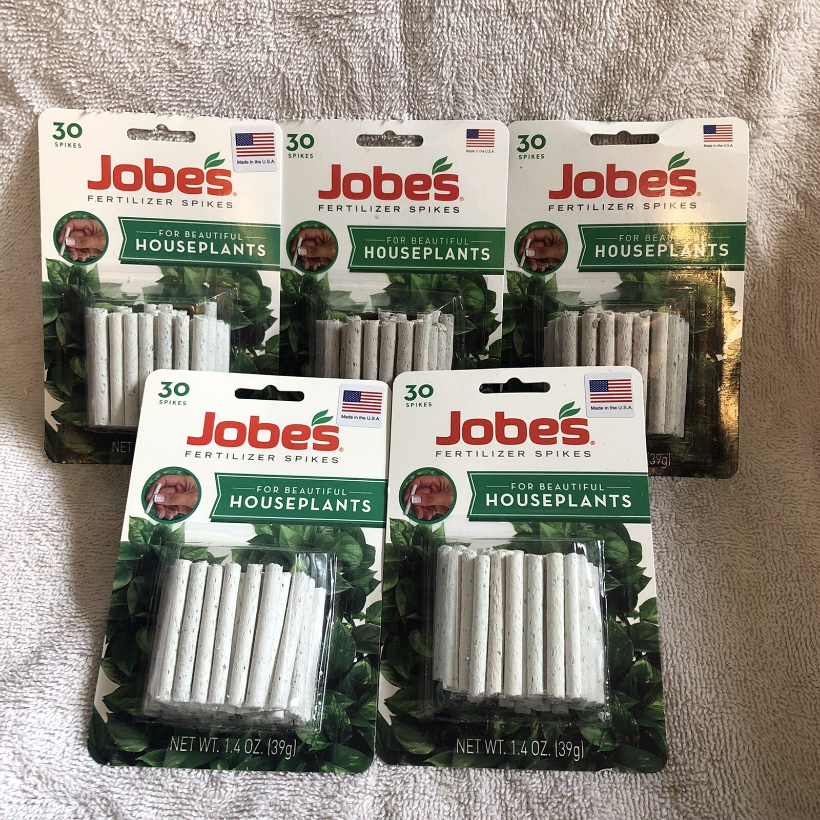 Jobes Houseplant Fertilizer Spikes Plants/Garden, 30ct Each, Lot Of 5 ...