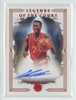 Dominique Wilkins 2024 Topps Motif Autograph Cadmium Orange /25 Hawks ...
