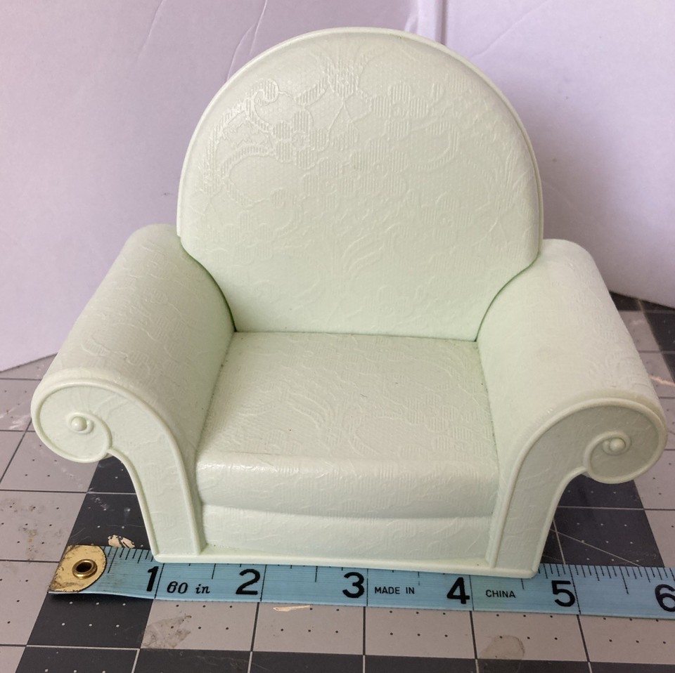 Vintage Mattel Barbie Furniture Arm Chair Play All Day Nursery Midge ...