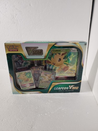 Pokémon TCG Leafeon VStar Special Collection Box (Factory Sealed) | eBay