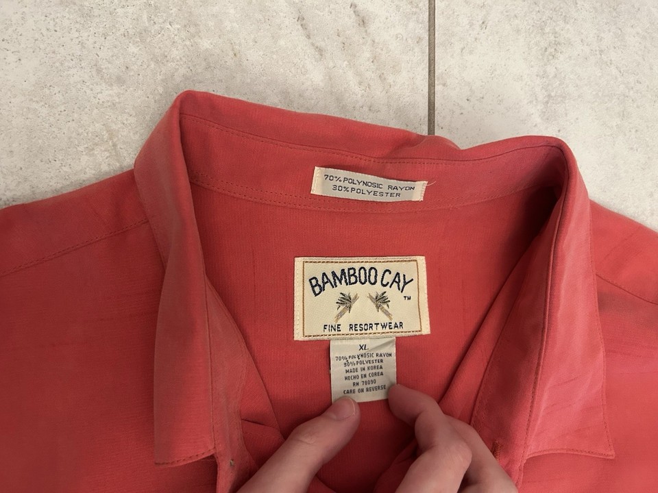 Bamboo Cay Cayman Classic Mens XL Red Shirt Sailfish Embroidered | eBay