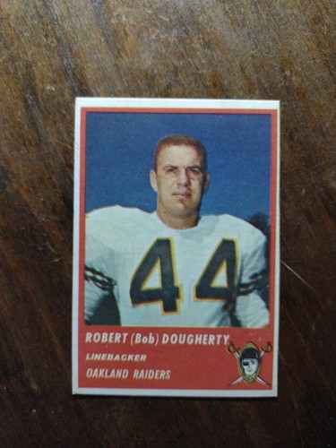 1963 Fleer Football SP #64 Robert Dougherty Oakland Raiders Sharp ...