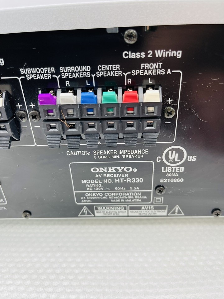 Onkyo HT-R330 Digital Stereo AV Receiver Amplifier No Remote TESTED | eBay