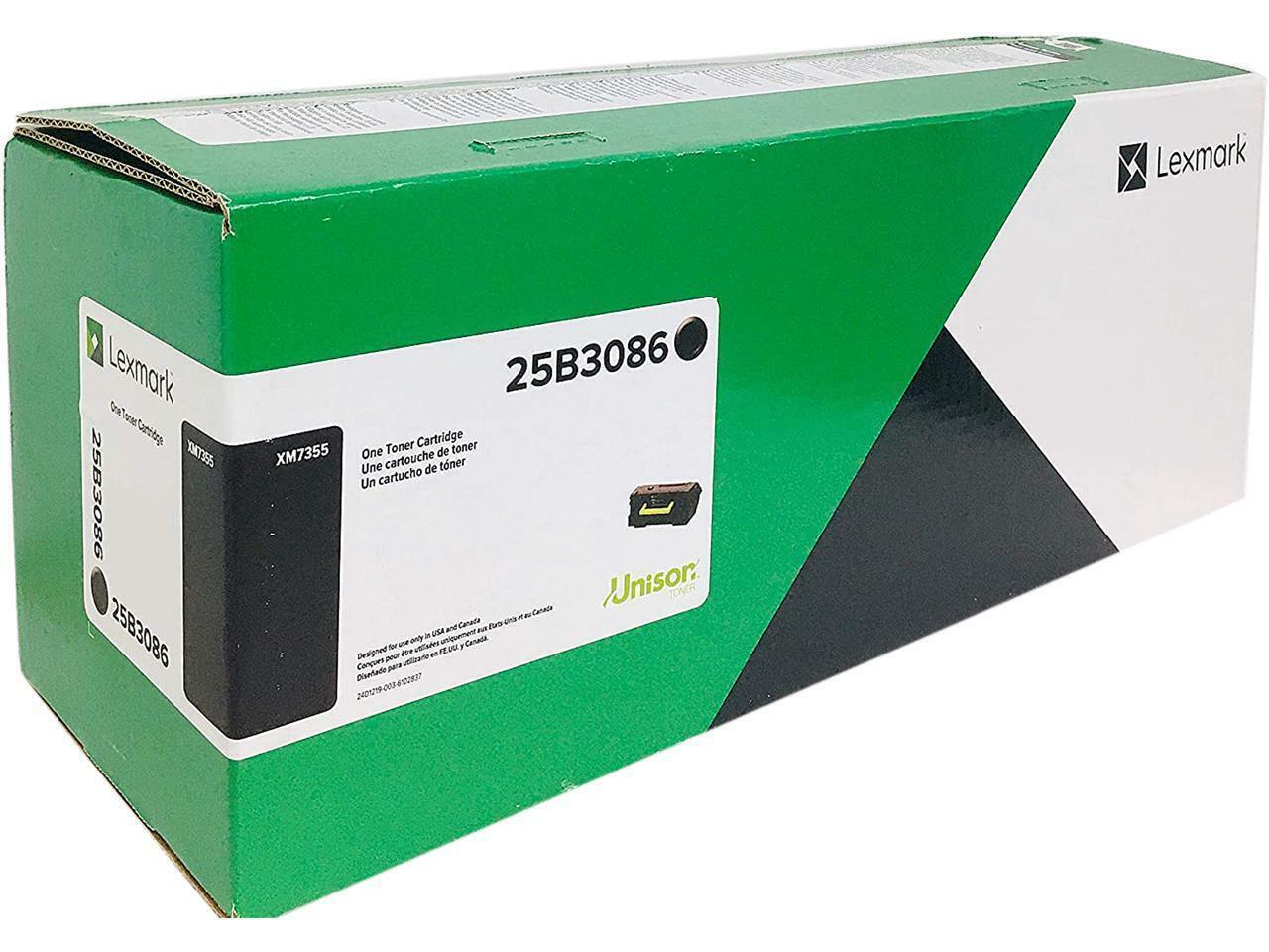 Lexmark 25B3086 Toner Cartridge - Black for sale online | eBay