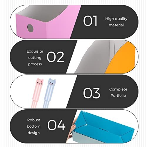 MAGAZINE FILE HOLDER Organizer Storage Box 32 Pcs JUTOM | eBay