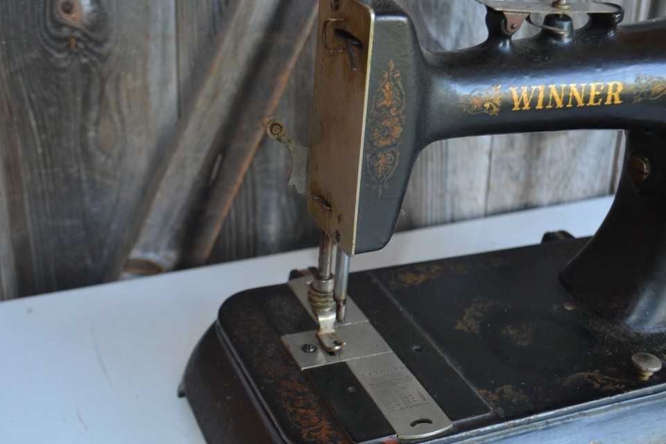 Antique Winner Sewing Machine Hand Crank | eBay