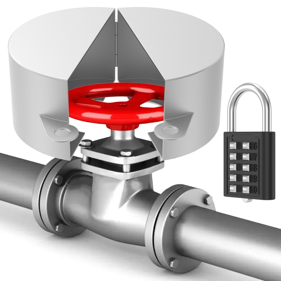 Door Knob Lockout Device with Padlock Durable Iron Door Handle Lock ...