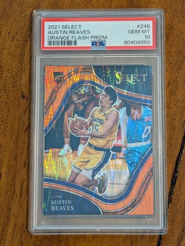 2021-22 Panini Select - Courtside Orange Flash Prizm #248 Austin Reaves ...