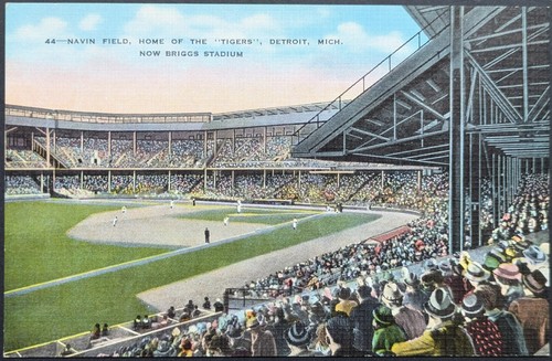 Circa 1930 Detroit Tigers Baseball Game @ Navin Field Vintage Unused ...