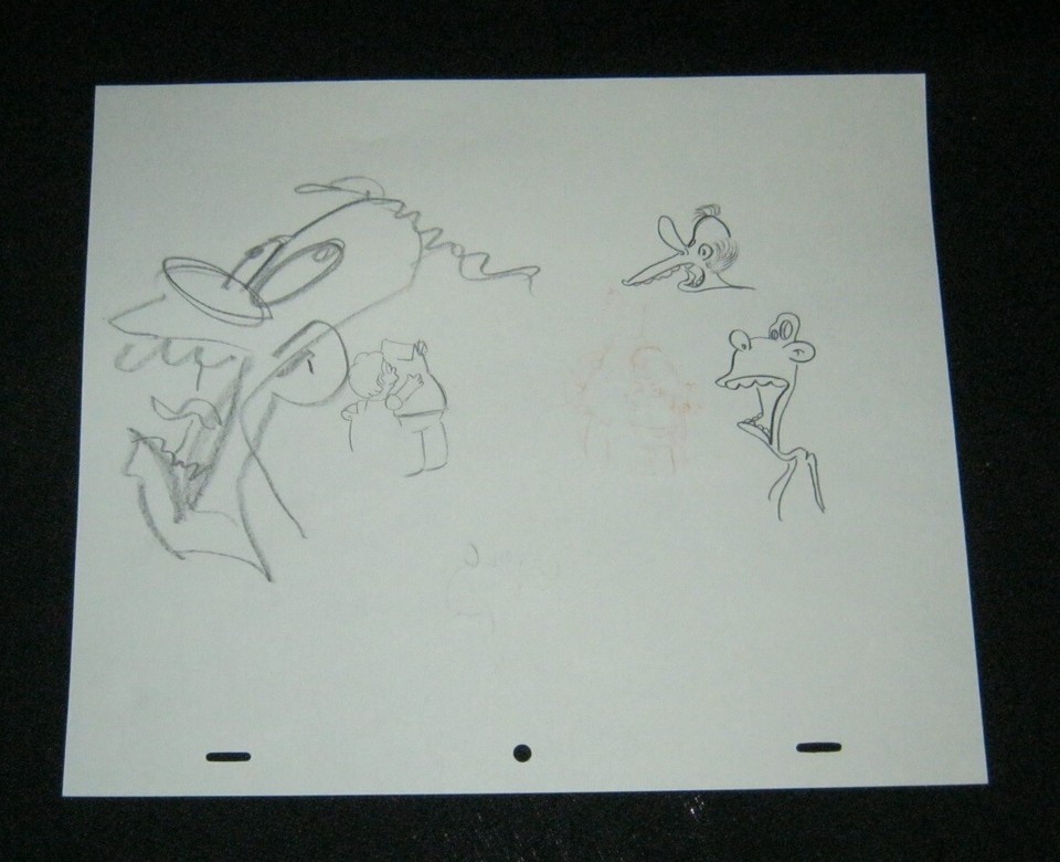 Orig THE SIMPSONS ANIMATION PENCIL DRAWN PRODUCTION ART #22 DRAWINGS ...