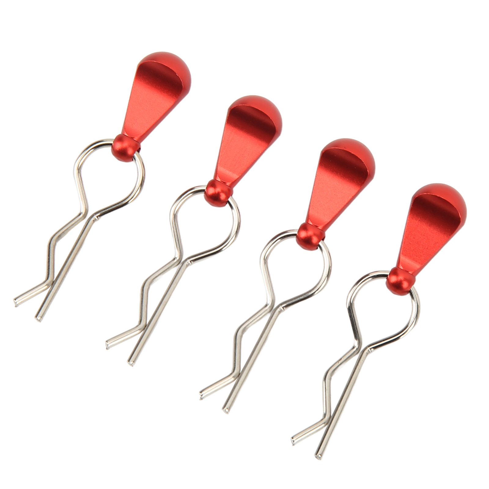 4Pcs RC Body Clip Pin Stainless Steel R Shape Universal For 1/8 1/10 ...
