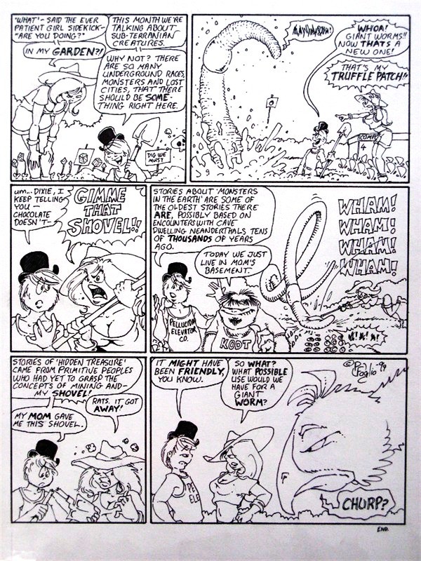 PHIL FOGLIO PHIL & DIXIE'S COMIC STRIP # 35 DRAWING SIGNED | eBay
