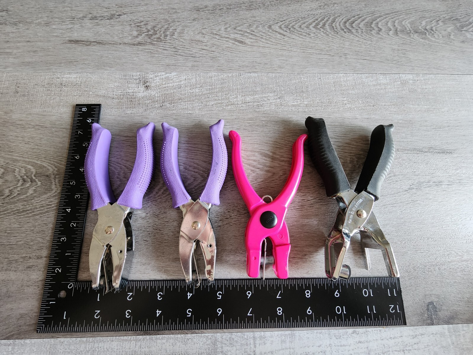 Lot of 4 Scrap Booking / Paper Craft / Card Making Hole Punches Brads ...