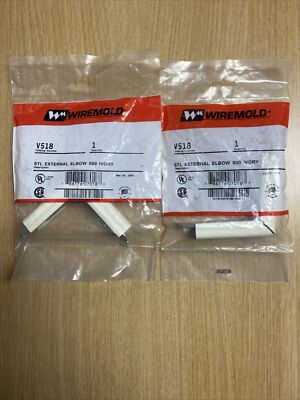 2 - WIREMOLD # V518 STL EXTERNAL ELBOW 500 IVORY | eBay