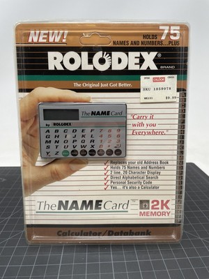 Rolodex & Business Card Files - Electronic Rolodex