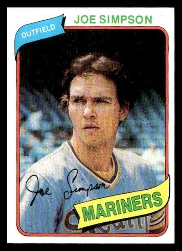 1980 Topps #637 Joe Simpson Seattle Mariners Baseball card | eBay