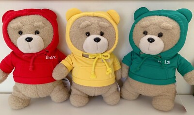 New 30cm Ted Bear Plush Toy Soft Toy Hoodie Ted Bear 3 Colours | eBay ...