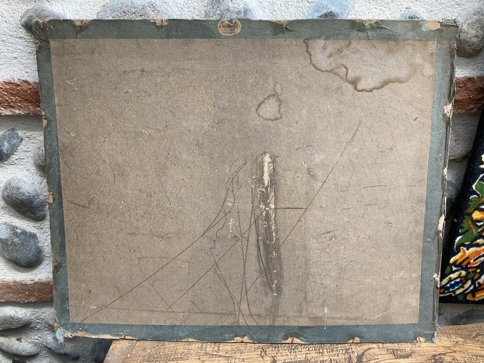 Very beautiful Drawing 19th Lead On Paper Wooden House To Identify Art ...