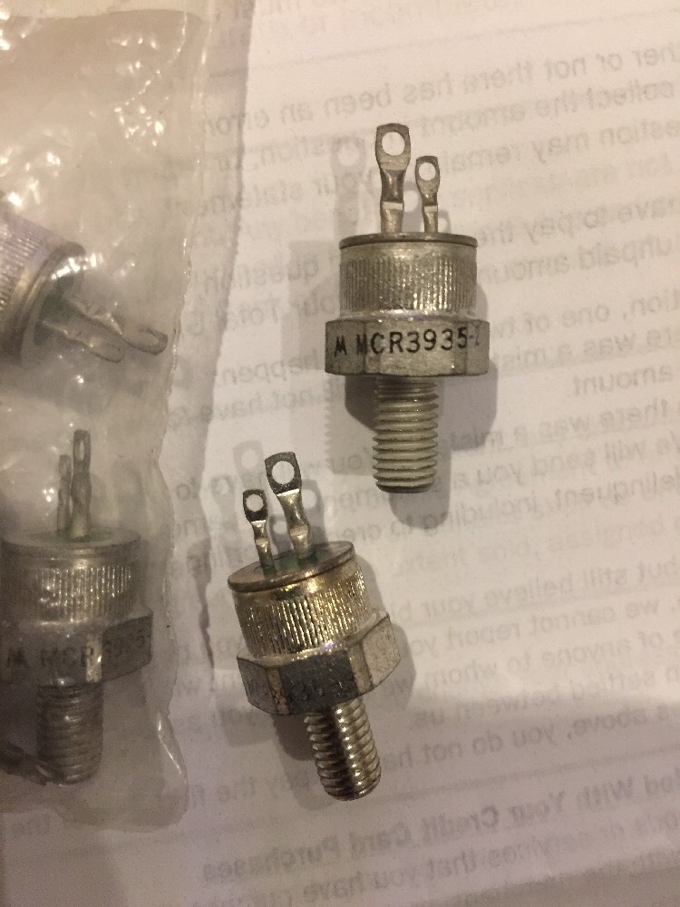 MOTOROLA MCR3935-2 SCR Reverse Blocking Tyristor 50V 35Amp 35A | eBay