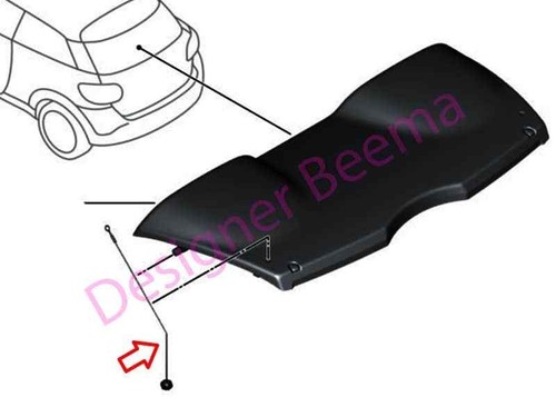 MINI R61 Paceman One Cooper S / SD ALL4 JCW Rear Parcel Shelf Cord (JS ...
