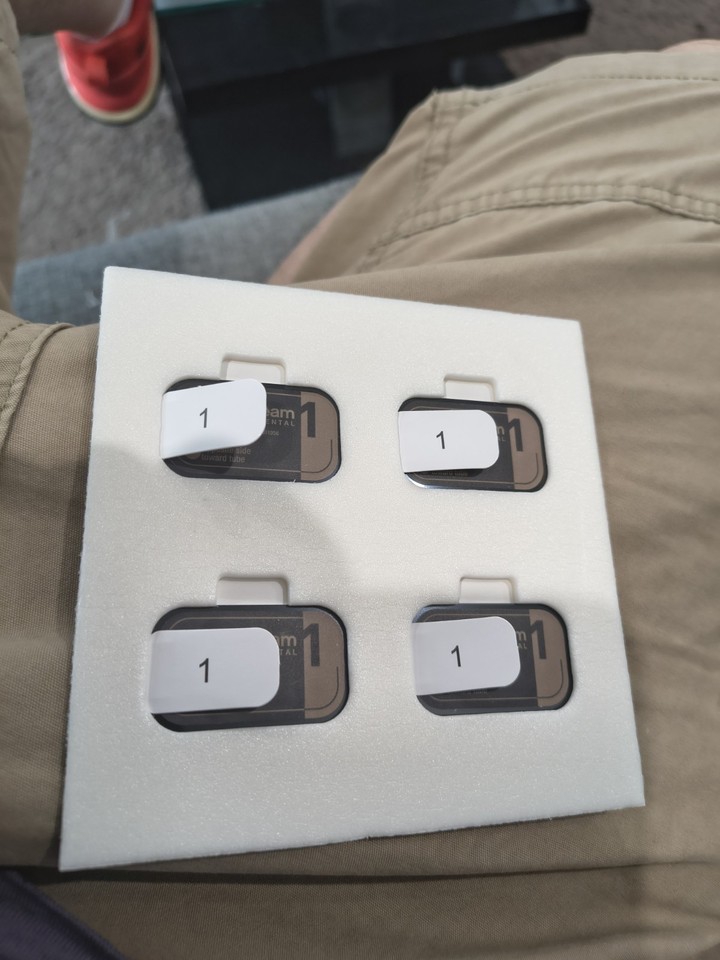 4 x CS7600 Carestream PSP Smart Phosphore X-Ray Dental Plate SIZE 1 ...