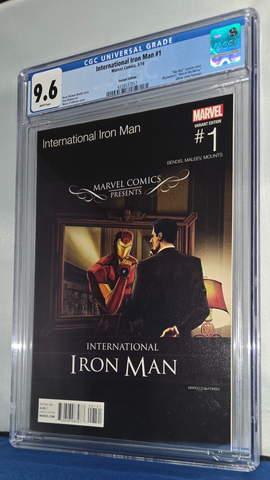 INTERNATIONAL IRON MAN #1 - CGC 9.6 - D'ALFONSO - HIP HOP VARIANT COVER ...