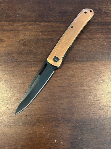 Gerber Affinity Copper Frame Lock Folding Knife Used G133 | eBay