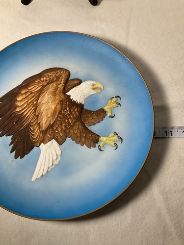 American bald eagle display plate “Freedom in flight” Gunther R ...